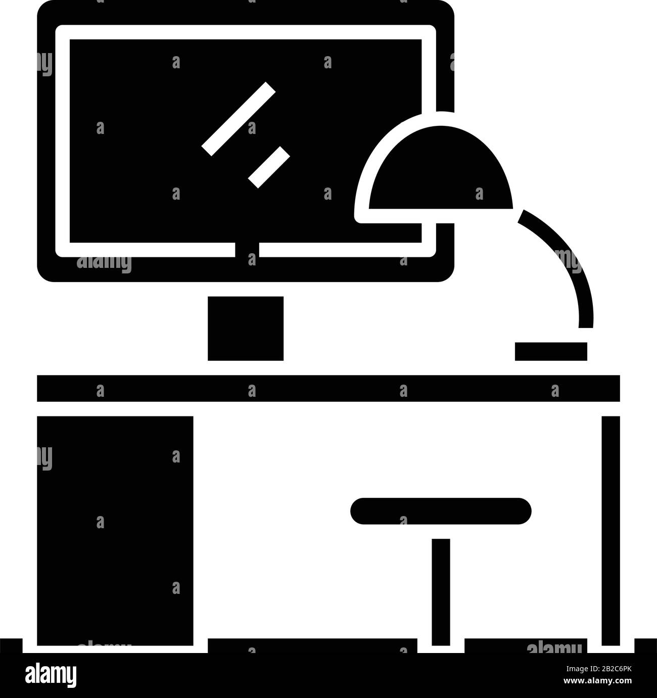 Learning class black icon, concept illustration, vector flat symbol ...