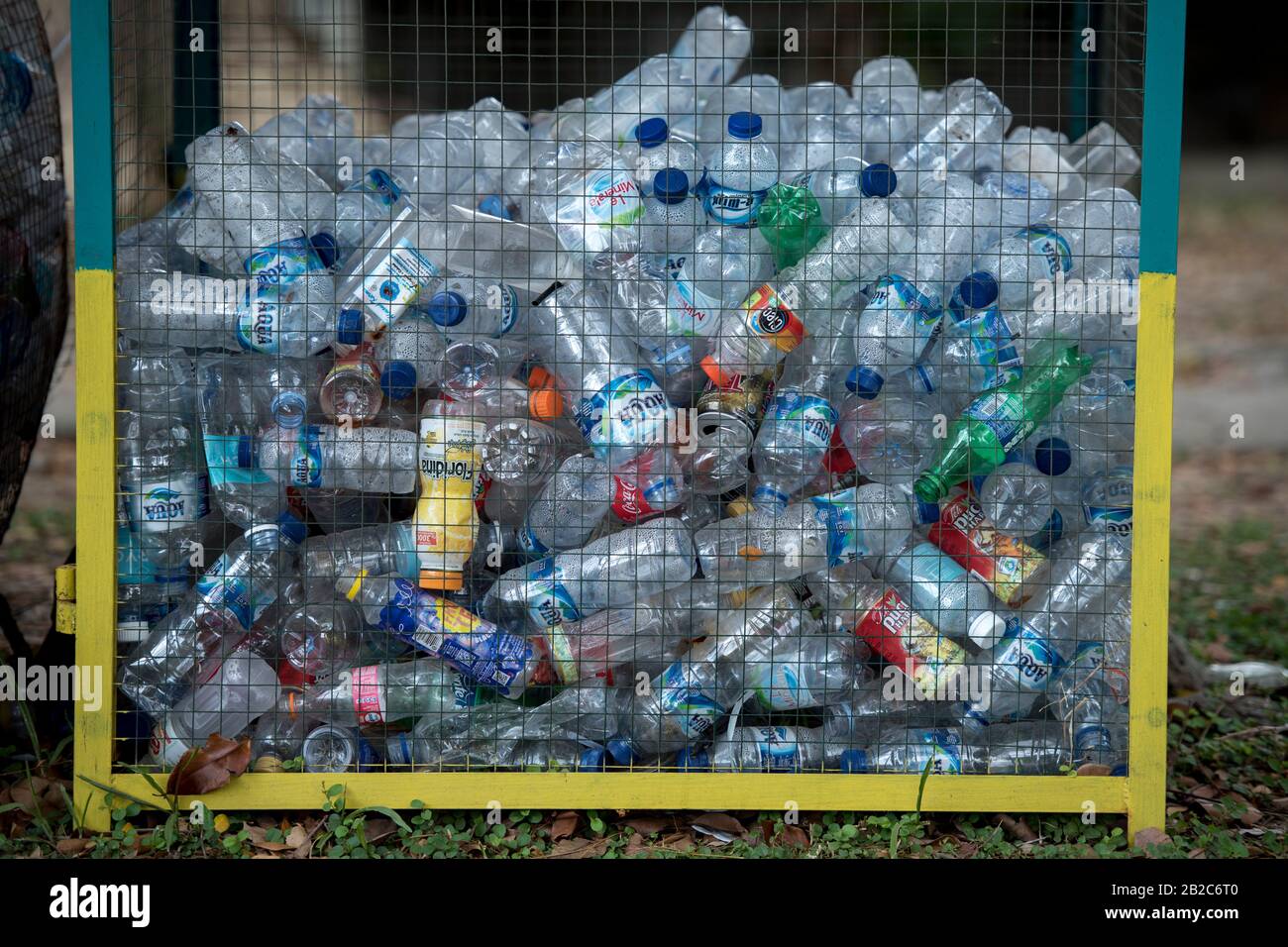 Plastic Bottle Waste Label High Resolution Stock Photography and Images ...