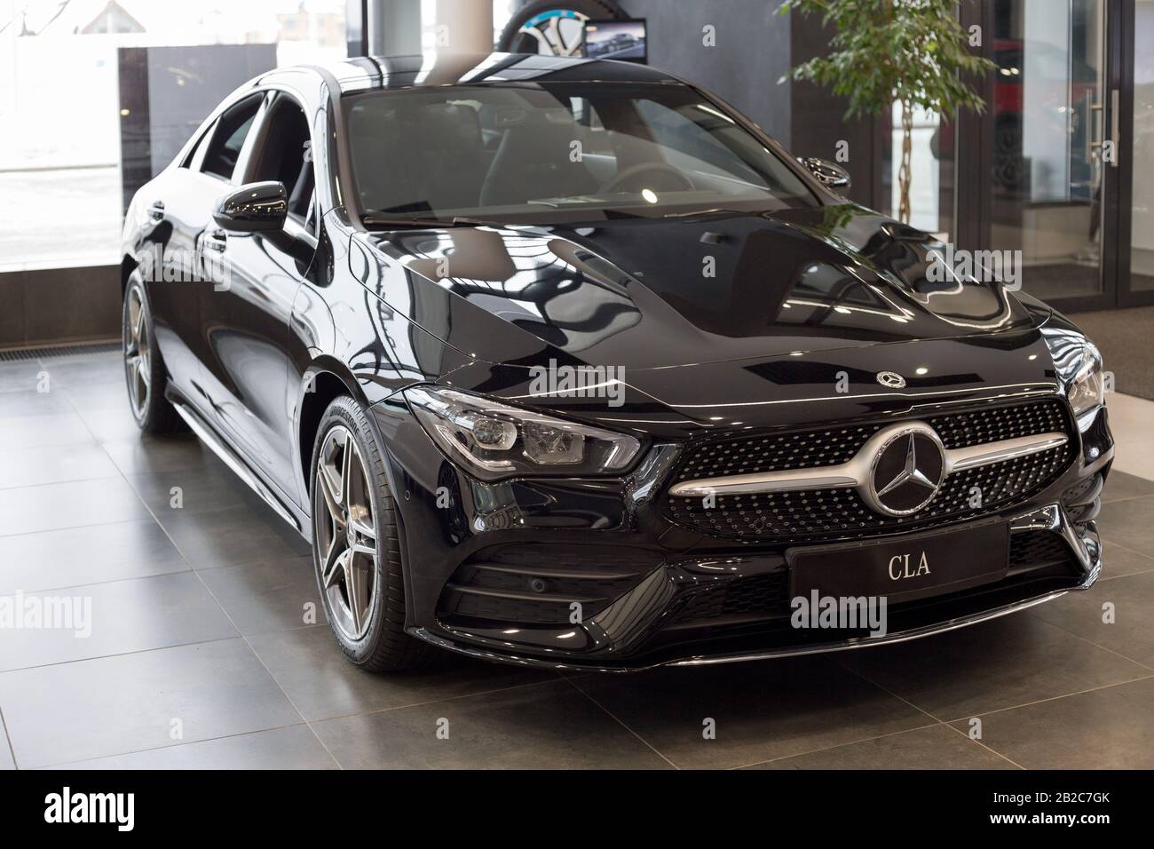 Russia, Izhevsk - February 20, 2020: New modern GLA 250 car in the ...