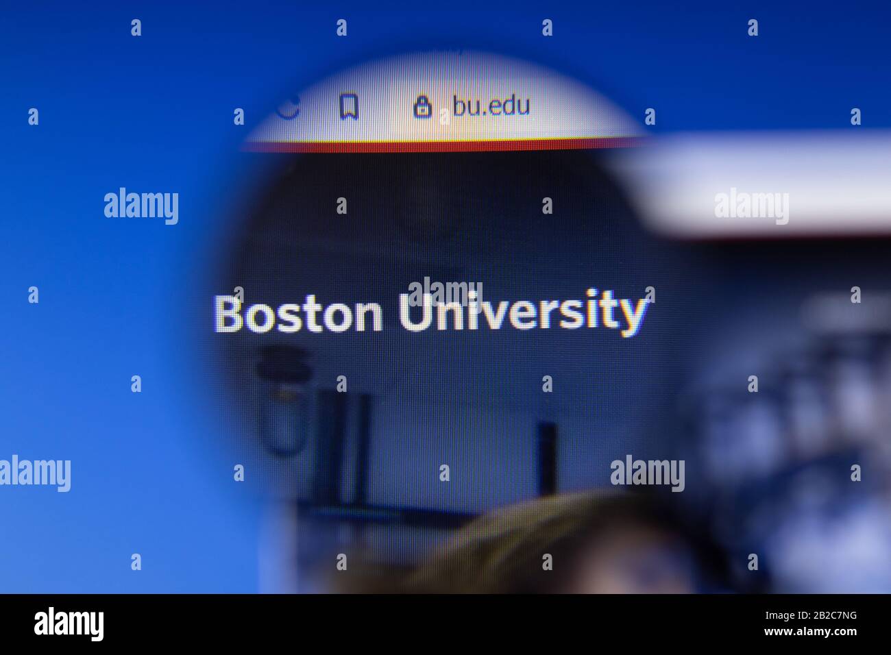Los Angeles, California, USA - 3 March 2020: Boston University website ...