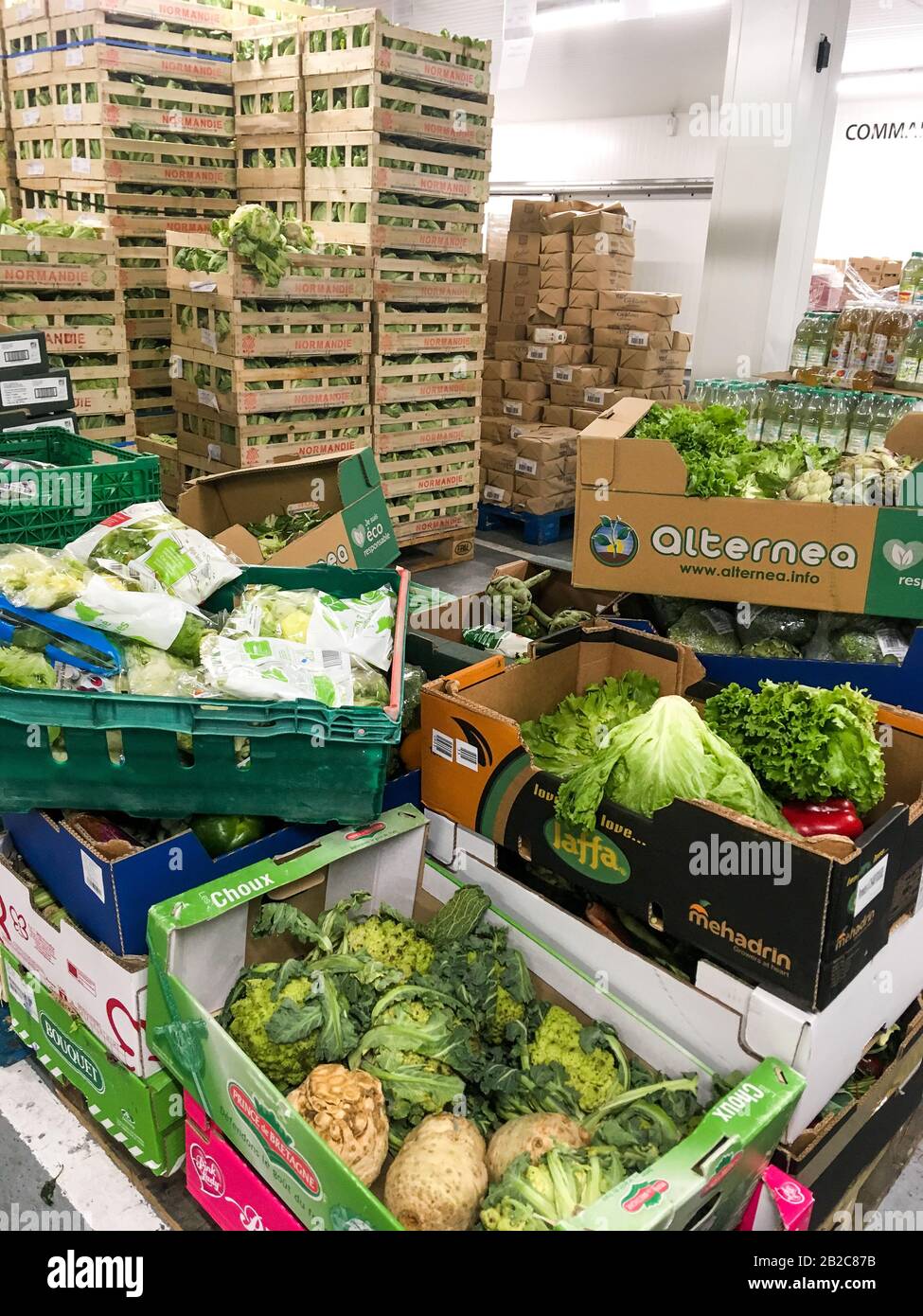 Food Bank, France Stock Photo - Alamy