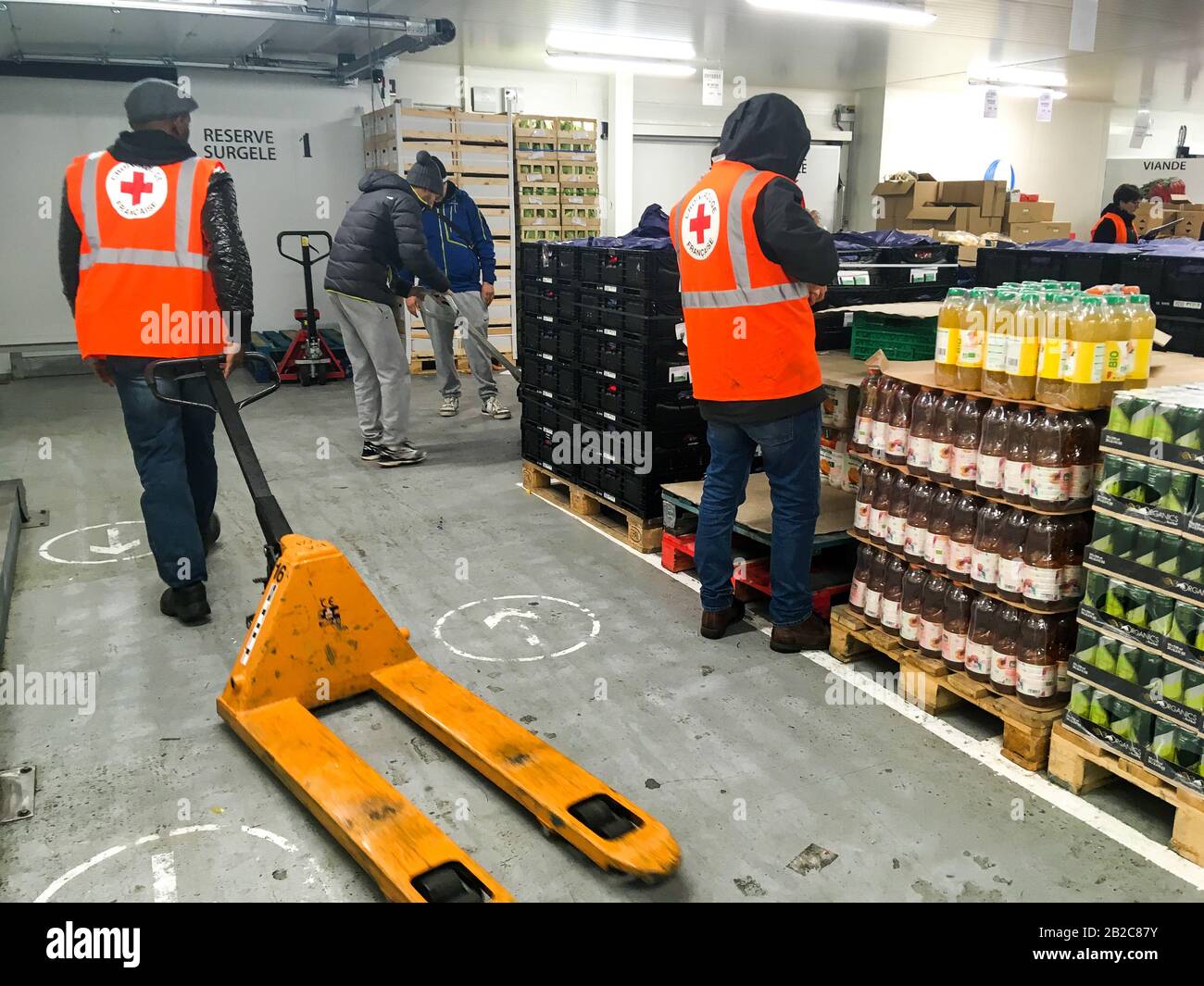 Food Bank, France Stock Photo - Alamy