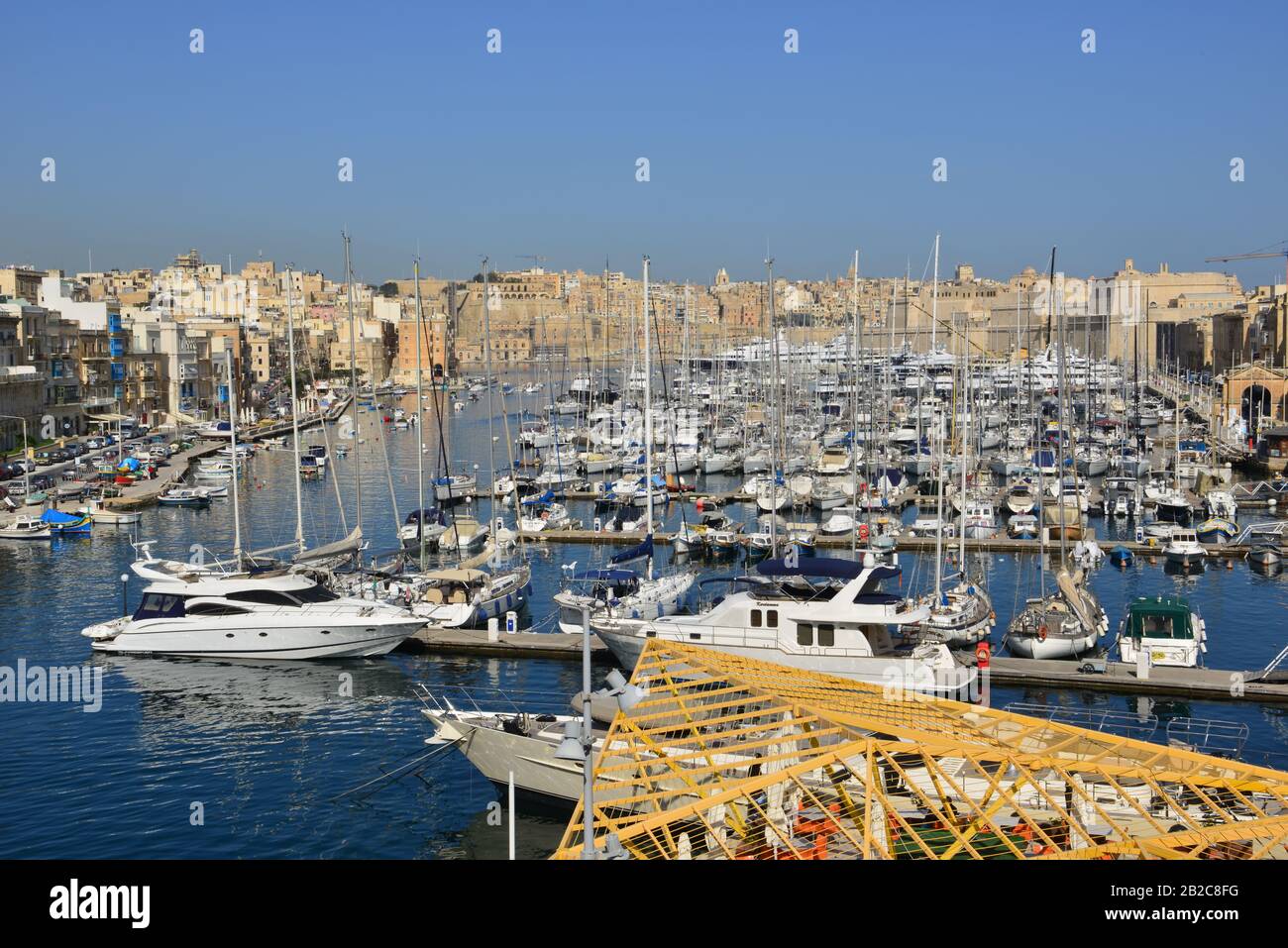 The Harbour in Bormla in Malta Stock Photo - Alamy