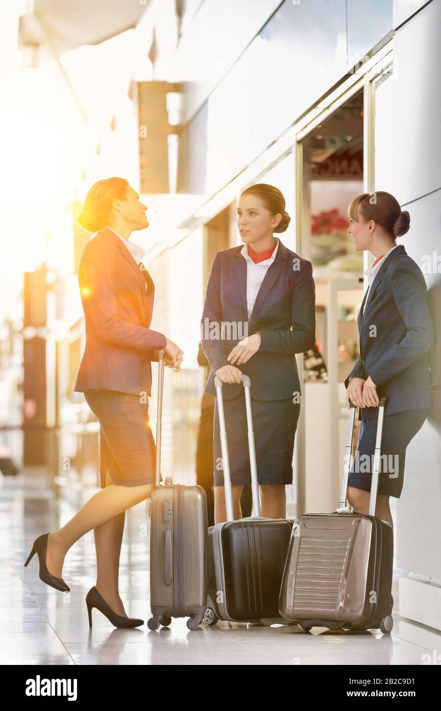 Flight attendants talking hi-res stock photography and images - Alamy