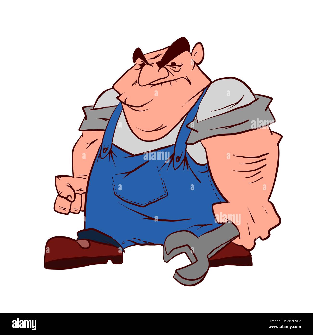 Fat builder Stock Vector Images - Alamy