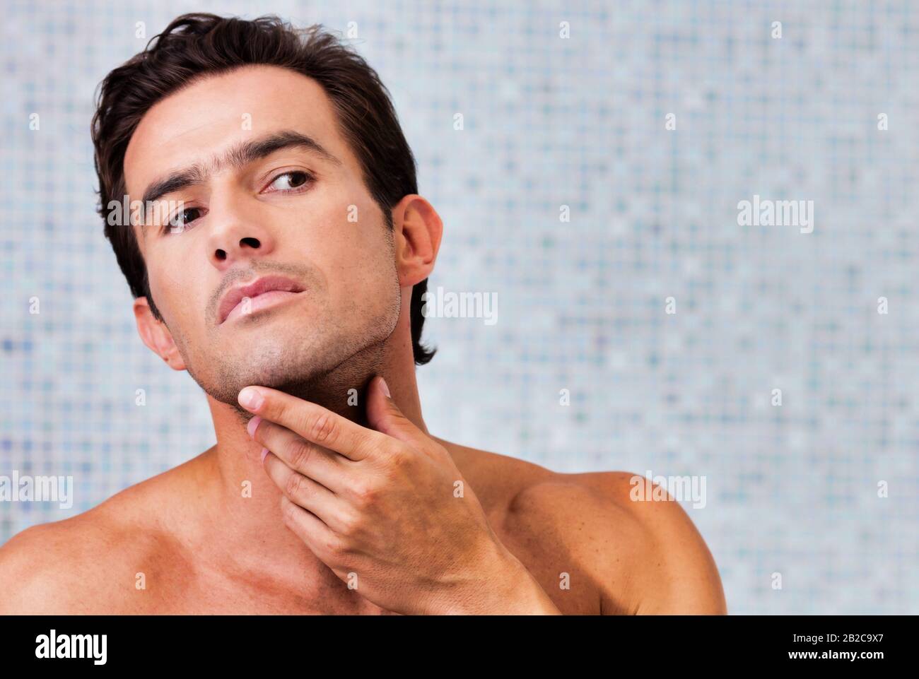 Checking her face hi-res stock photography and images - Alamy