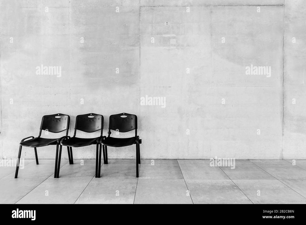 Photo of chairs in corridor at school Stock Photo - Alamy