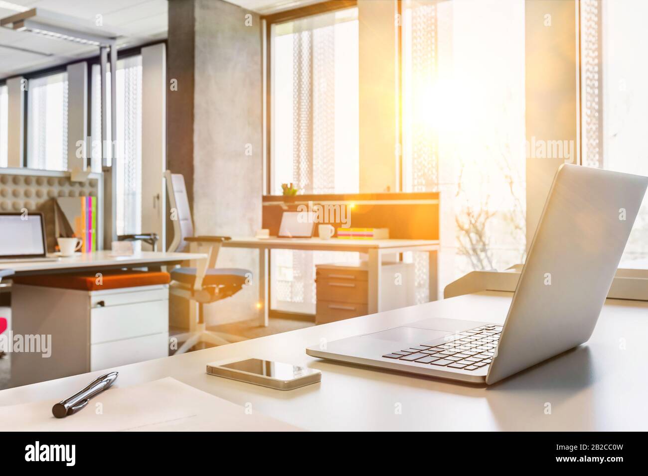 Photo of modern office Stock Photo - Alamy