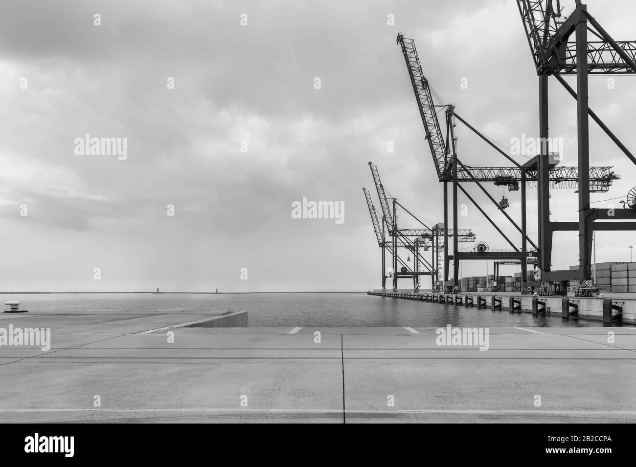 Cargo service terminal Black and White Stock Photos & Images - Alamy