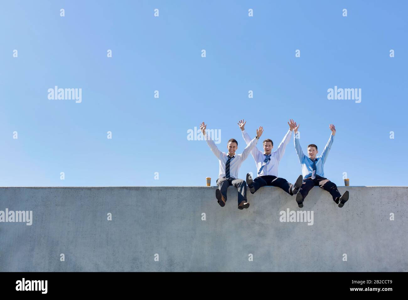 Businessmen having fun in hi-res stock photography and images - Alamy