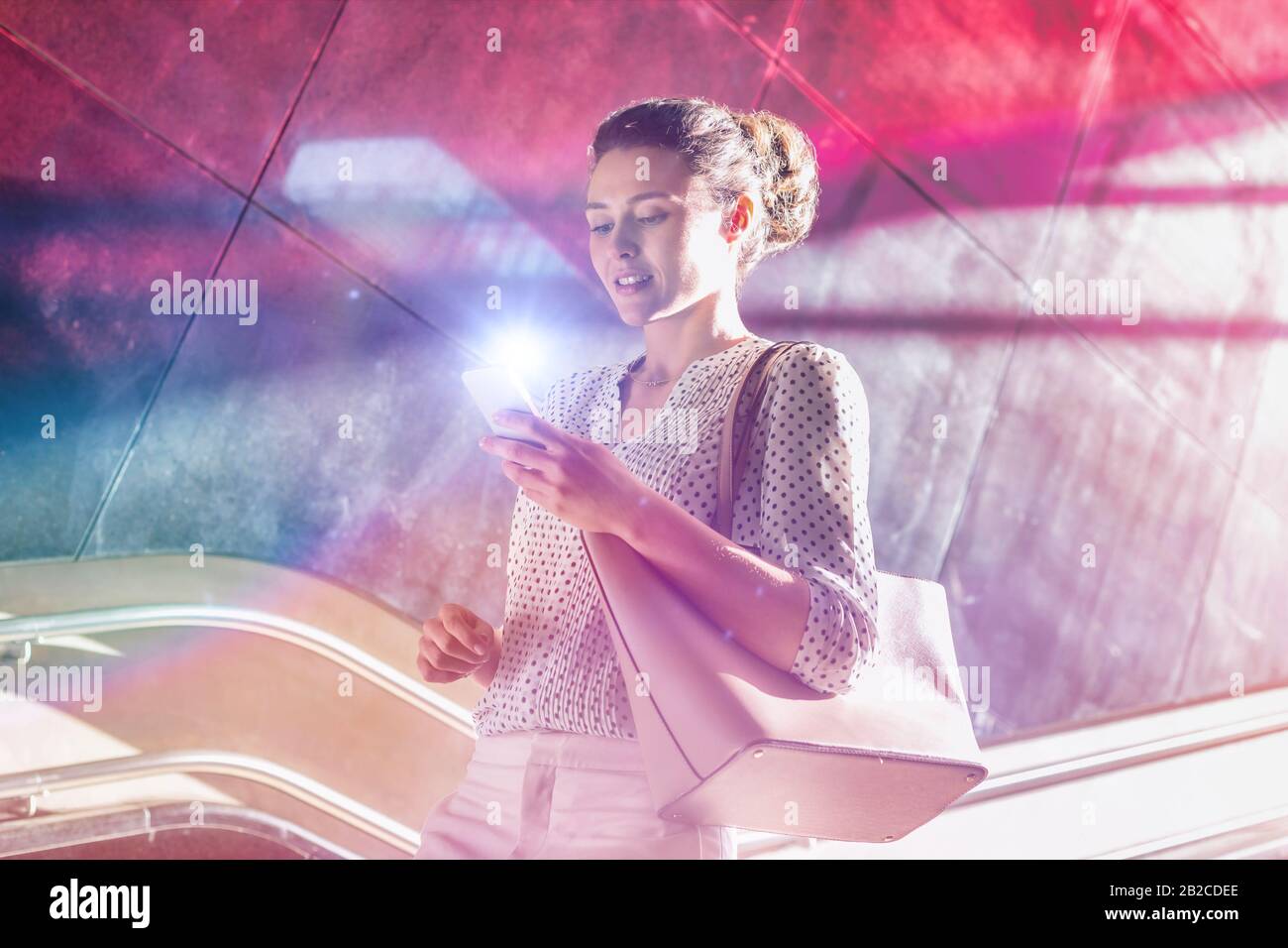One person downstairs hi-res stock photography and images - Alamy