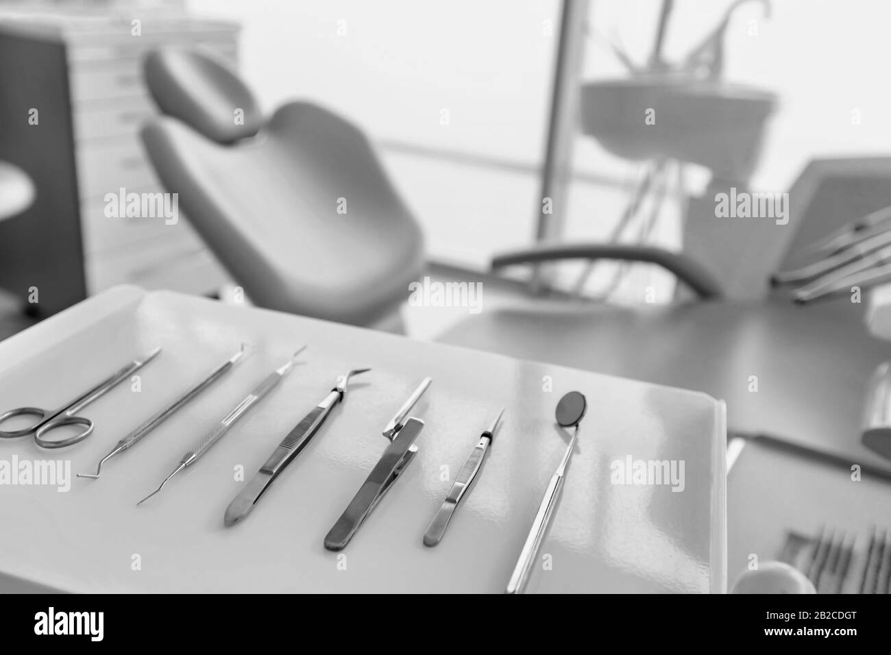 Dental clinic and dental instruments Stock Photo - Alamy