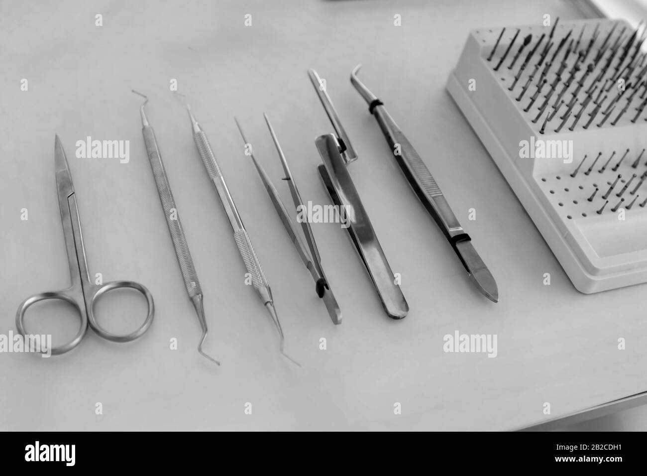 Dental clinic and dental instruments Stock Photo - Alamy