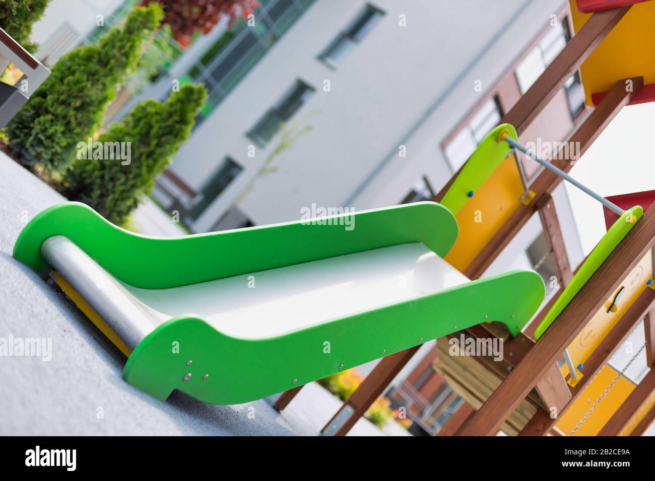 Slide on playground hi-res stock photography and images - Alamy