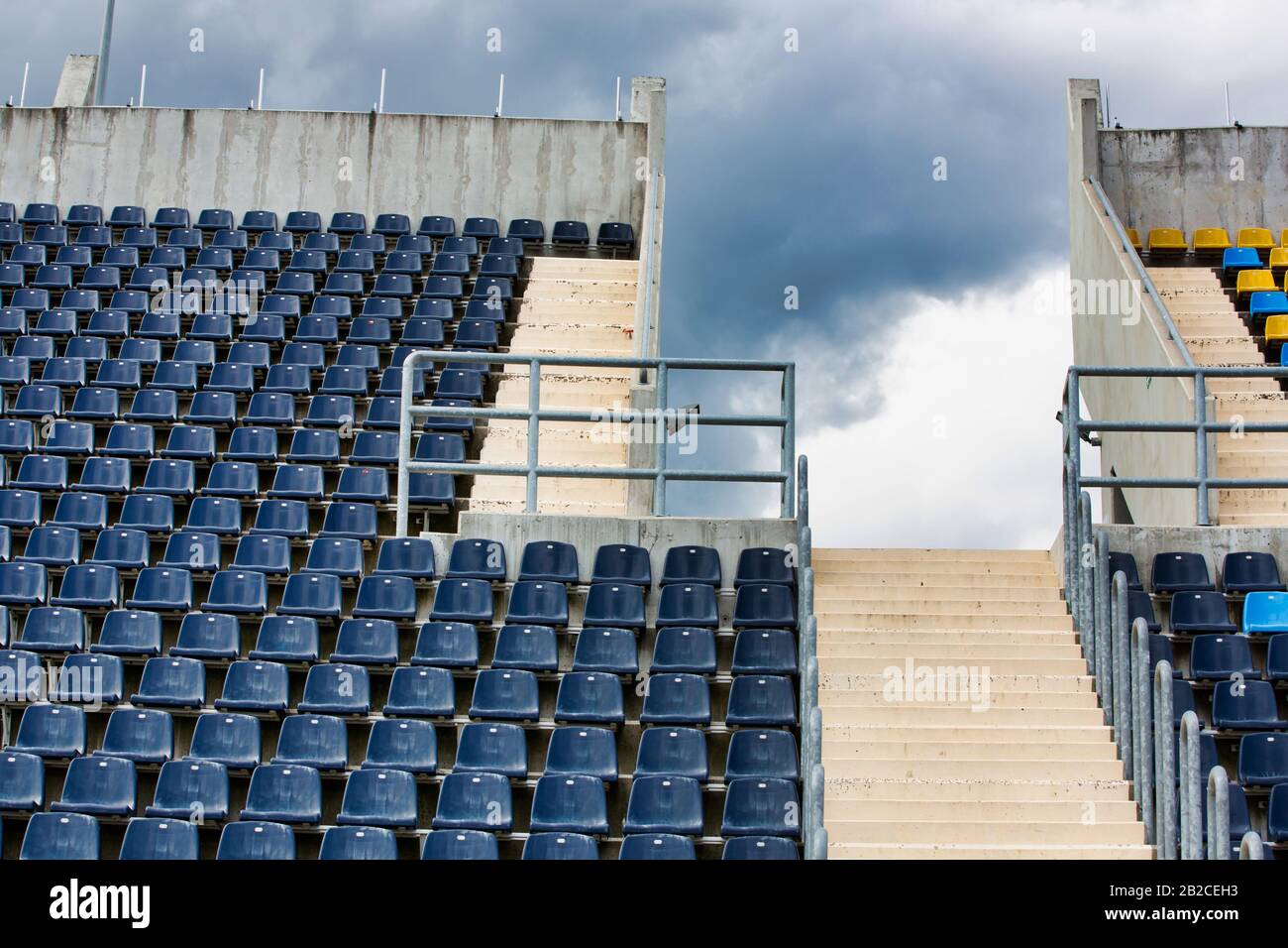 Photo of stadium seats Stock Photo - Alamy