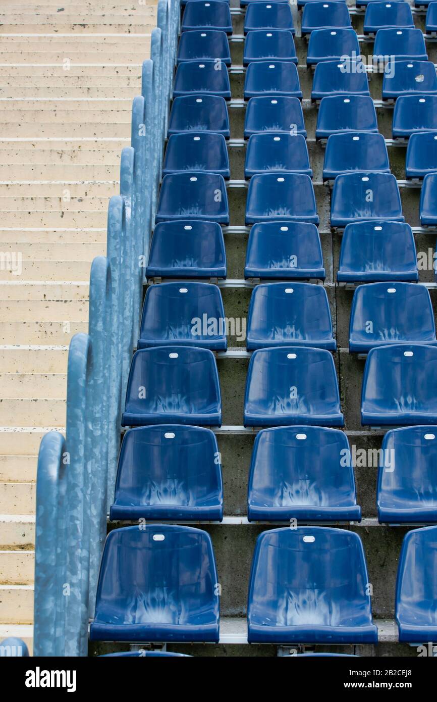 Photo of stadium seats Stock Photo - Alamy