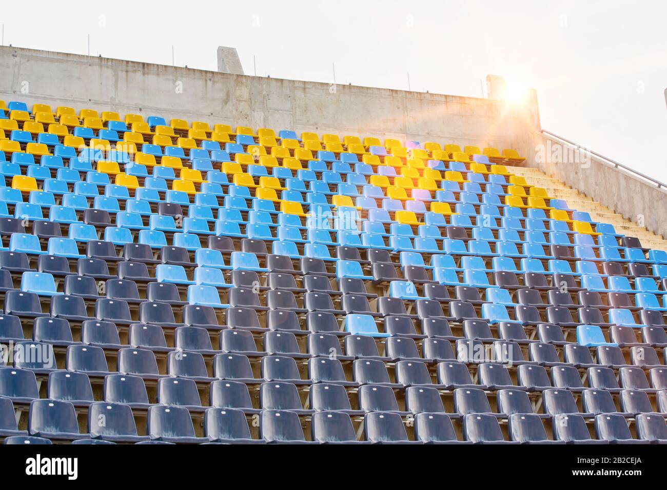 Photo of stadium seats Stock Photo - Alamy