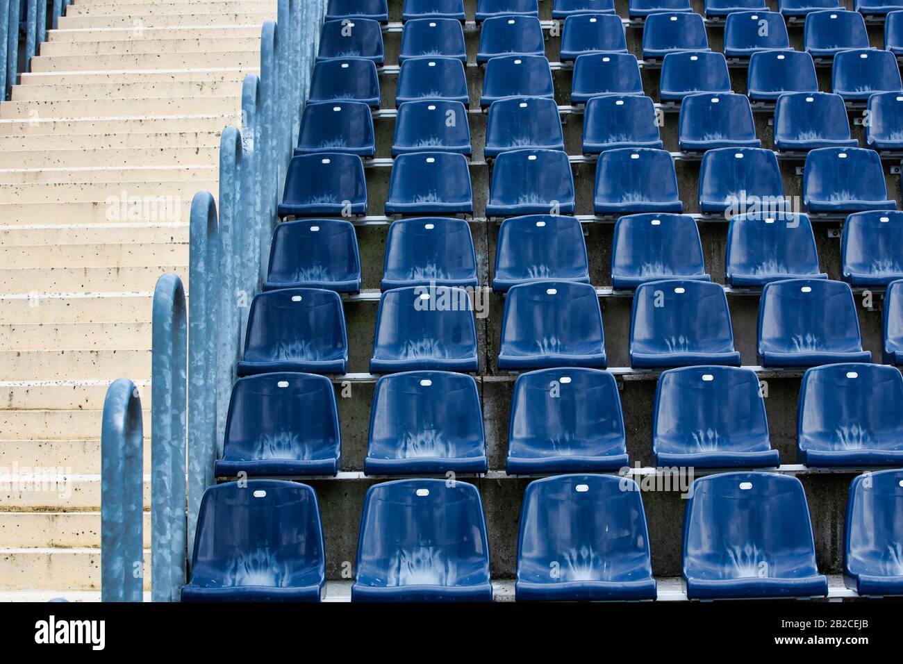 Photo of stadium seats Stock Photo - Alamy