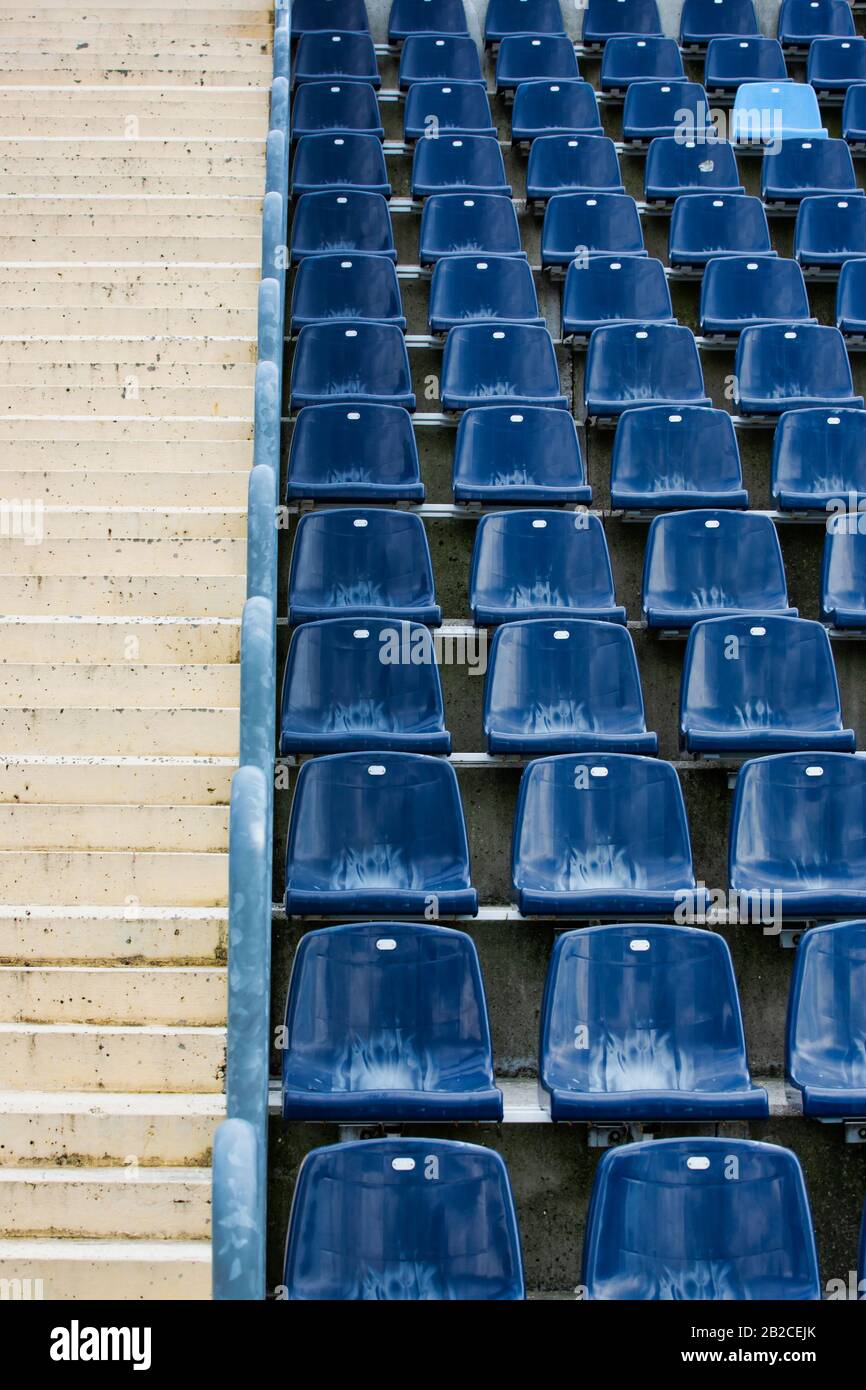 Photo of stadium seats Stock Photo - Alamy