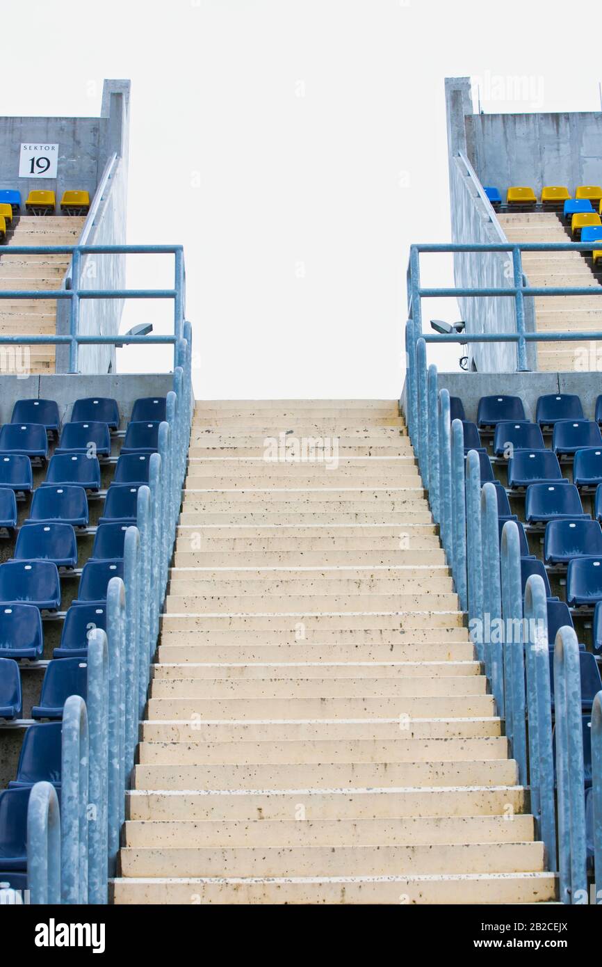 Photo of stadium seats Stock Photo - Alamy