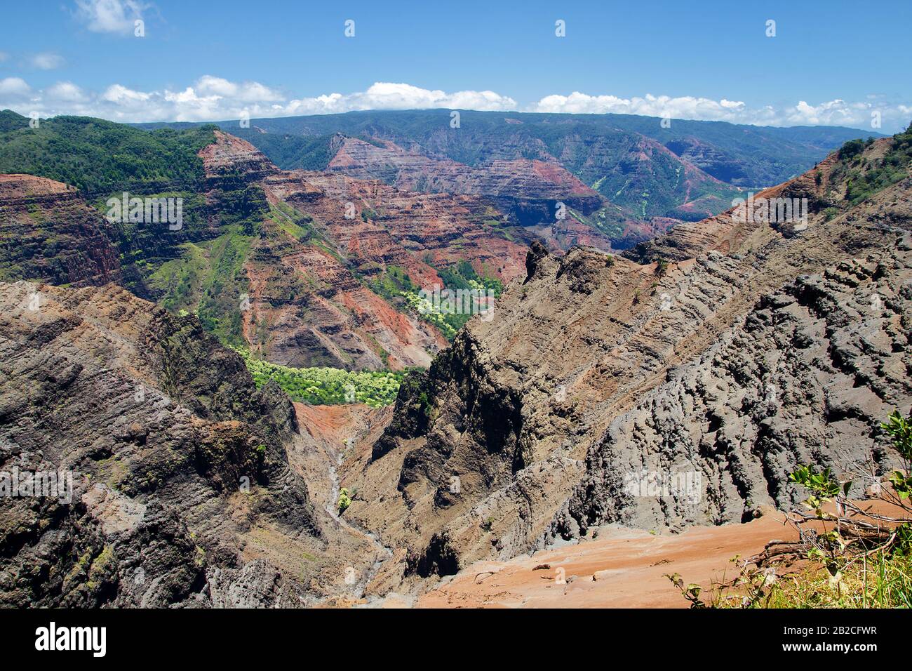 Kauai Hawaii Waimea Canyon State Park Also Known As Grand Canyon Of