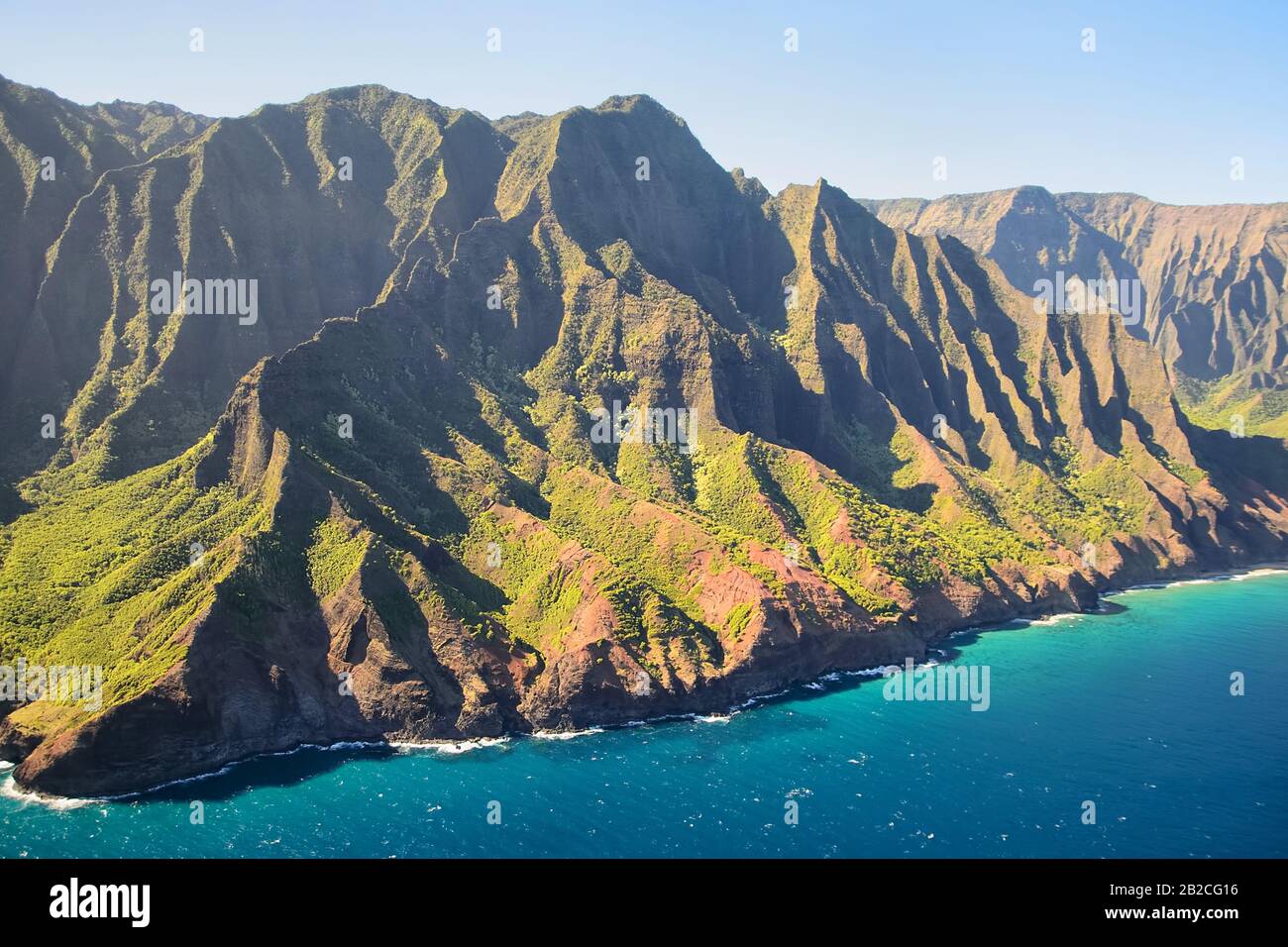 Aerial view napali coast kauai hi-res stock photography and images - Alamy