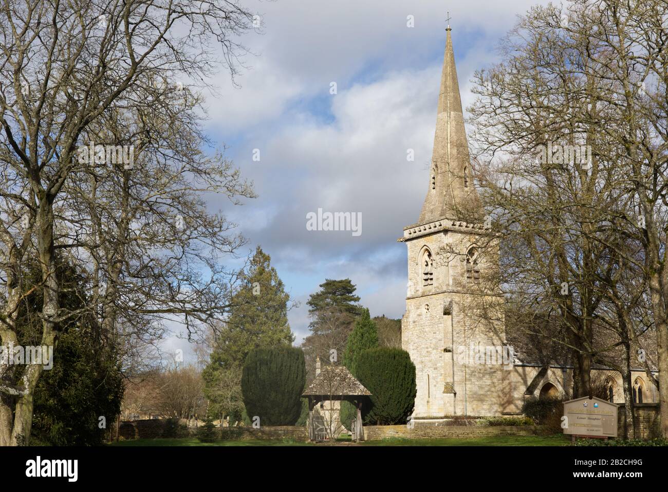 The Parish Church of Saint Mary, Lower Slaughter Stock Photo - Alamy