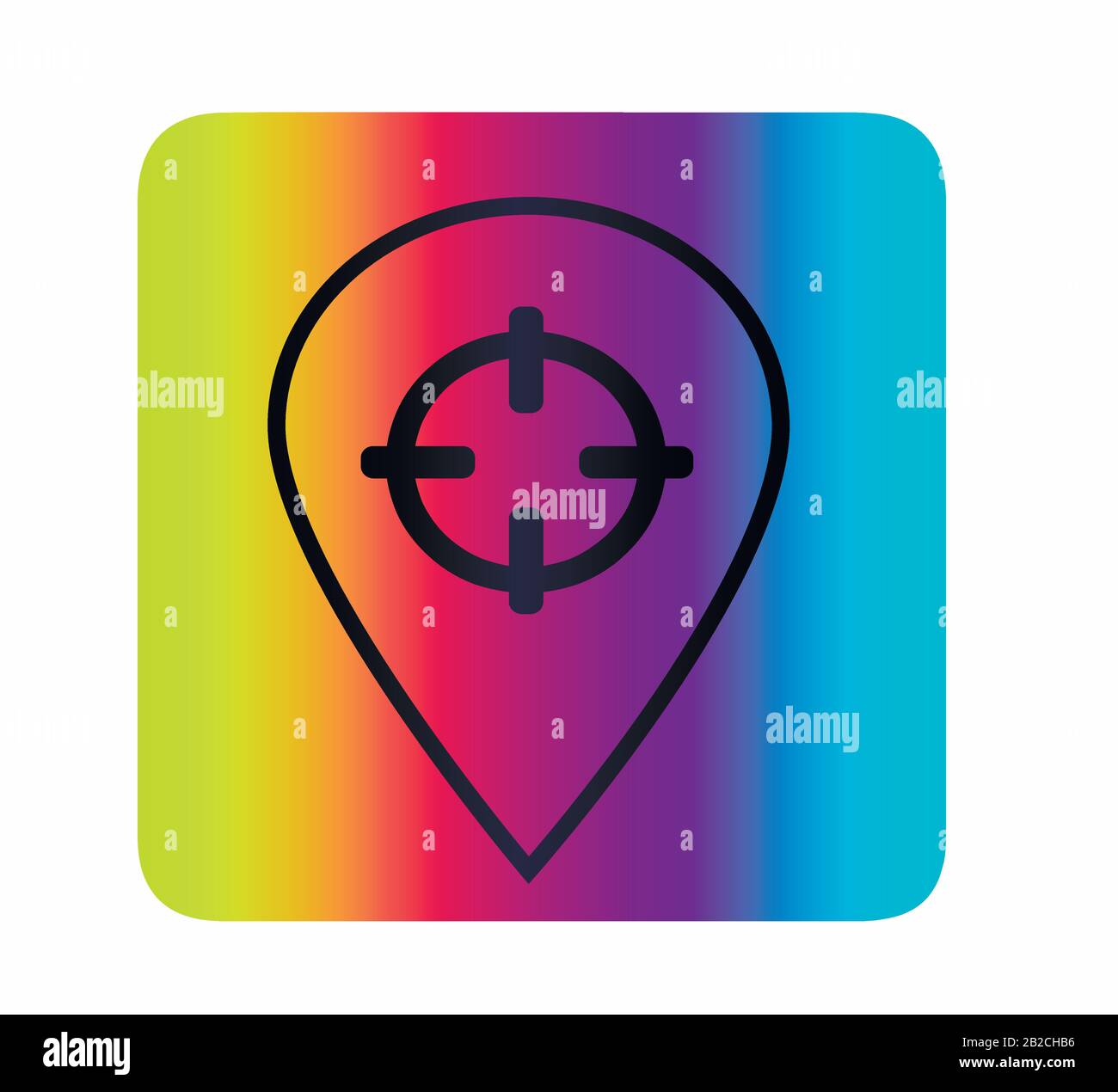 Geolocation symbol, travel neon icon Stock Vector Image & Art - Alamy