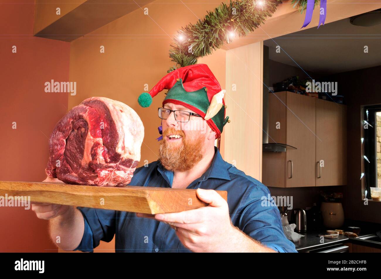 Man eating vegan meat hi-res stock photography and images - Alamy