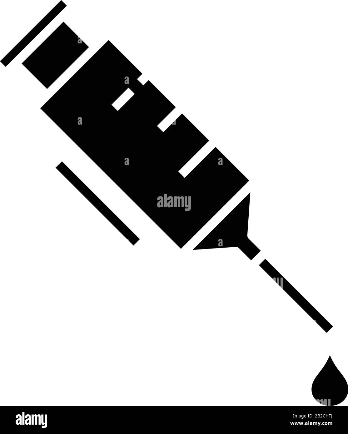 Injection pill black icon, concept illustration, vector flat symbol ...