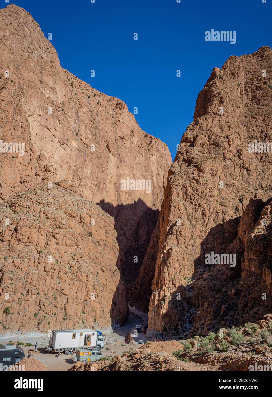 The majestic Toudgha Gorges (Toudgha valley) in the southeast Morocco ...
