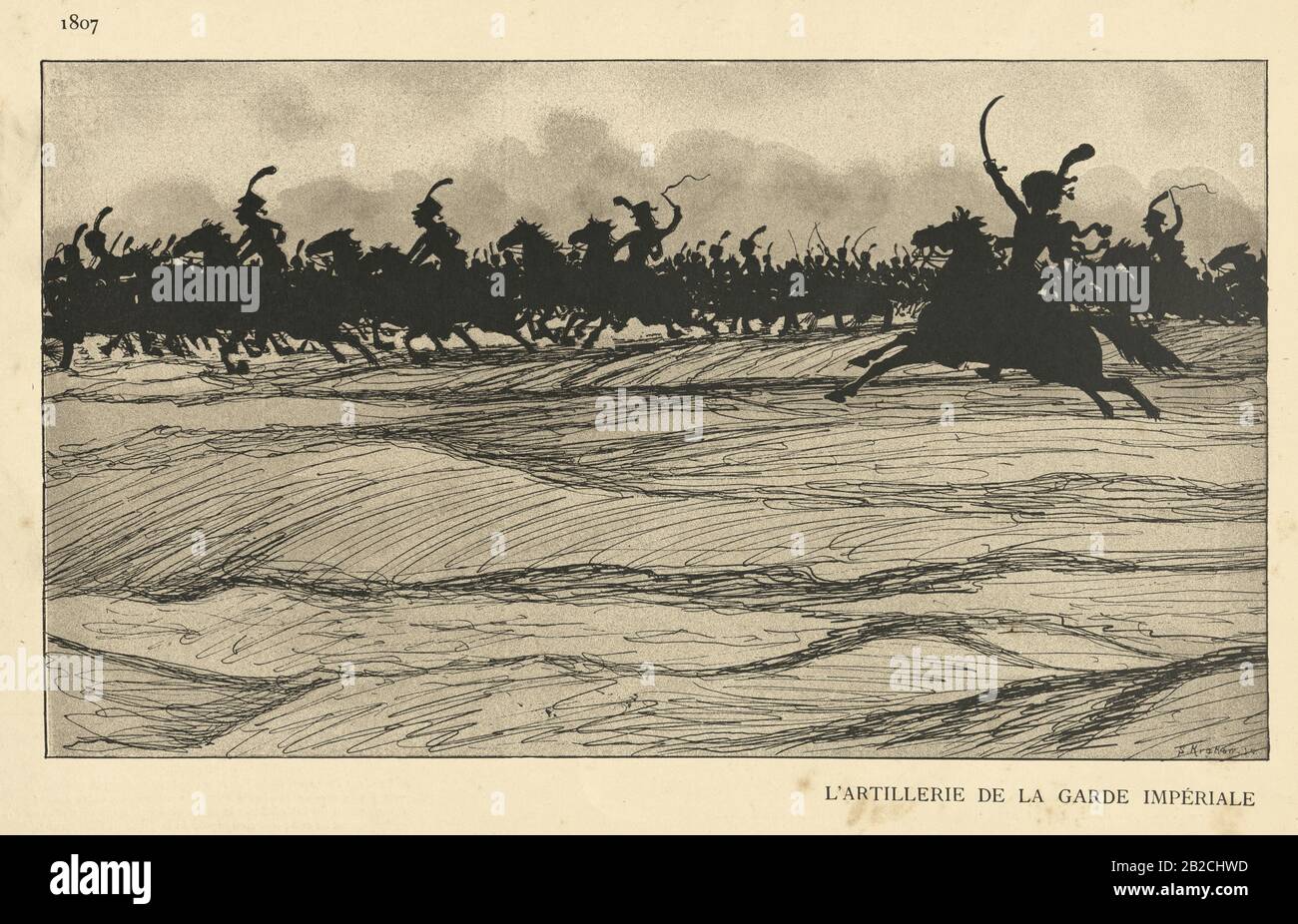 French cavalry charge during the Napoleonic Wars, 1807 Stock Photo - Alamy