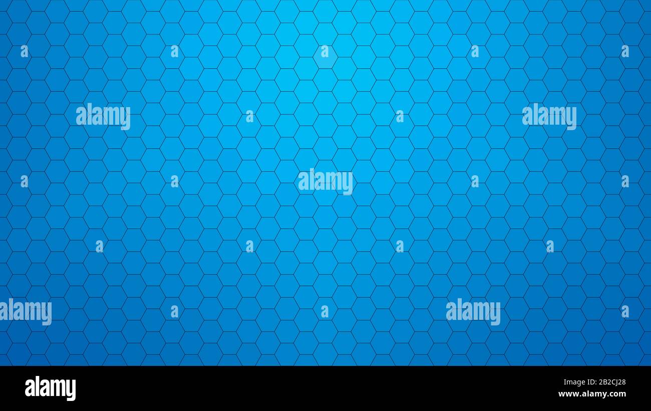 Deep blue hexagonal clear background for business presentation. HD 16x9 ...