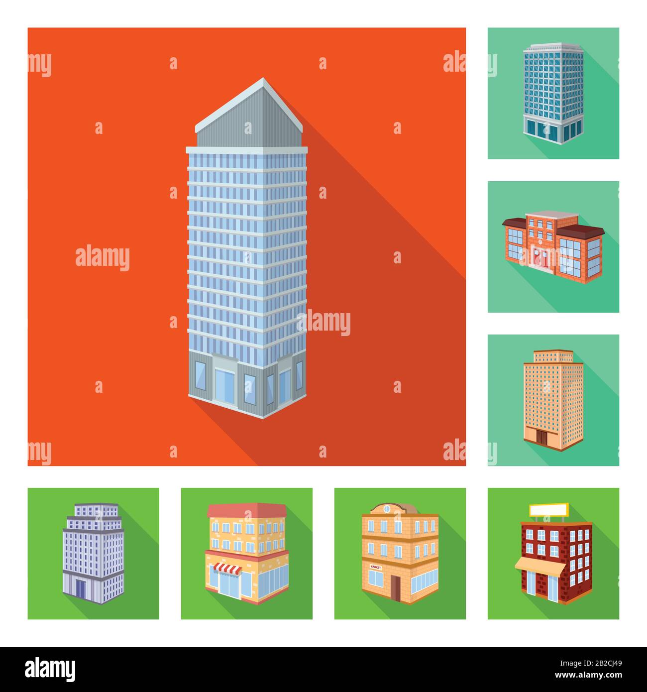 Vector design of construction and building logo. Collection of ...