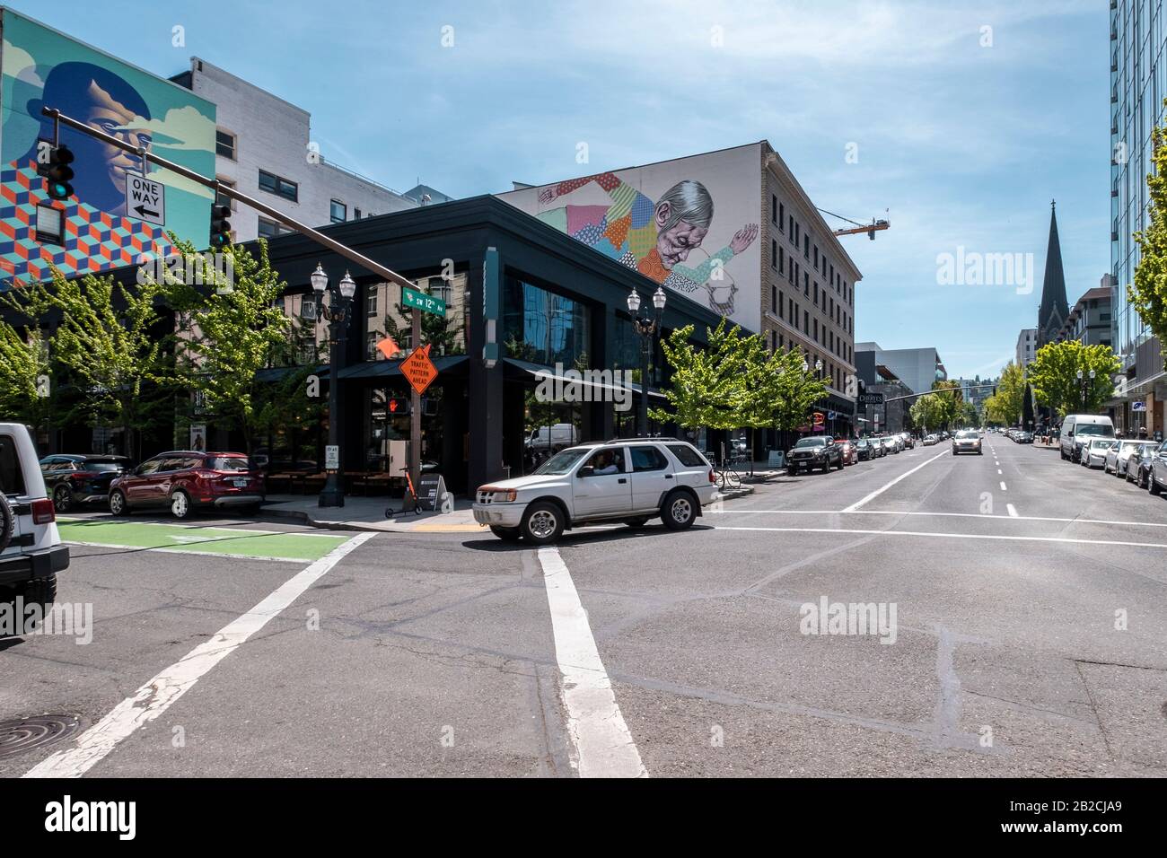 Walking the streets of Portland, Oregon Stock Photo - Alamy