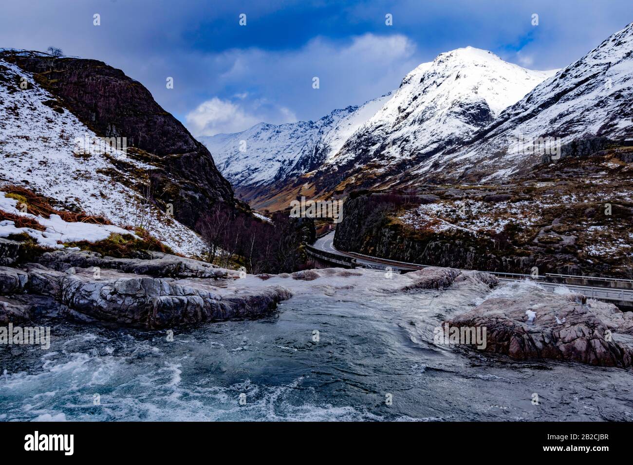 winter in Glencoe pass, highlands, scotland Stock Photo - Alamy