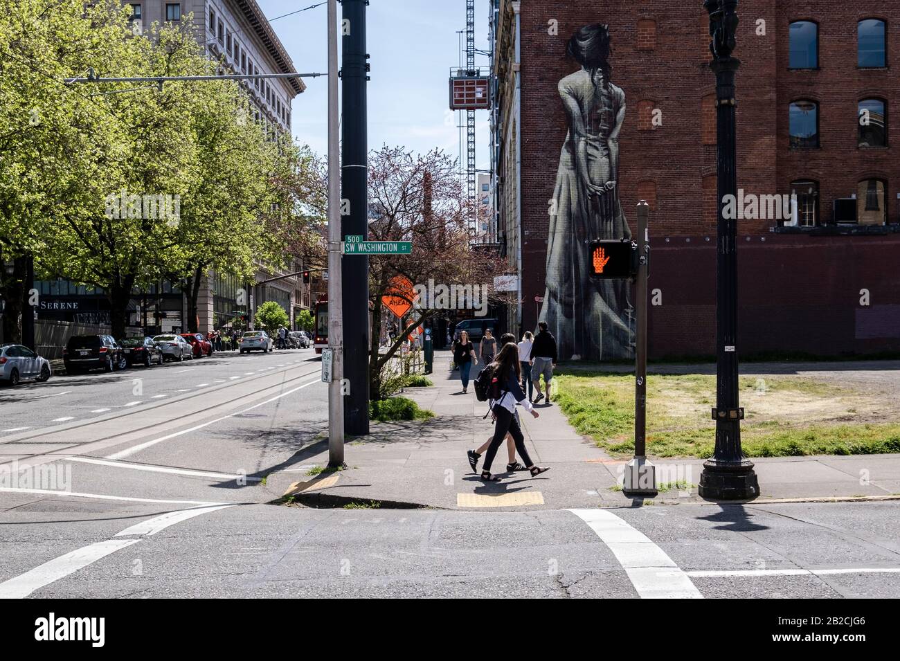 Walking the streets of Portland, Oregon Stock Photo - Alamy