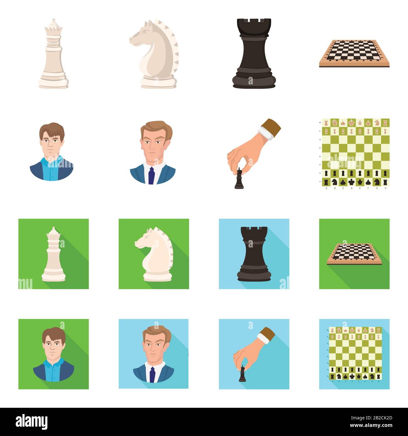 Vector illustration of checkmate and thin symbol. Collection of ...