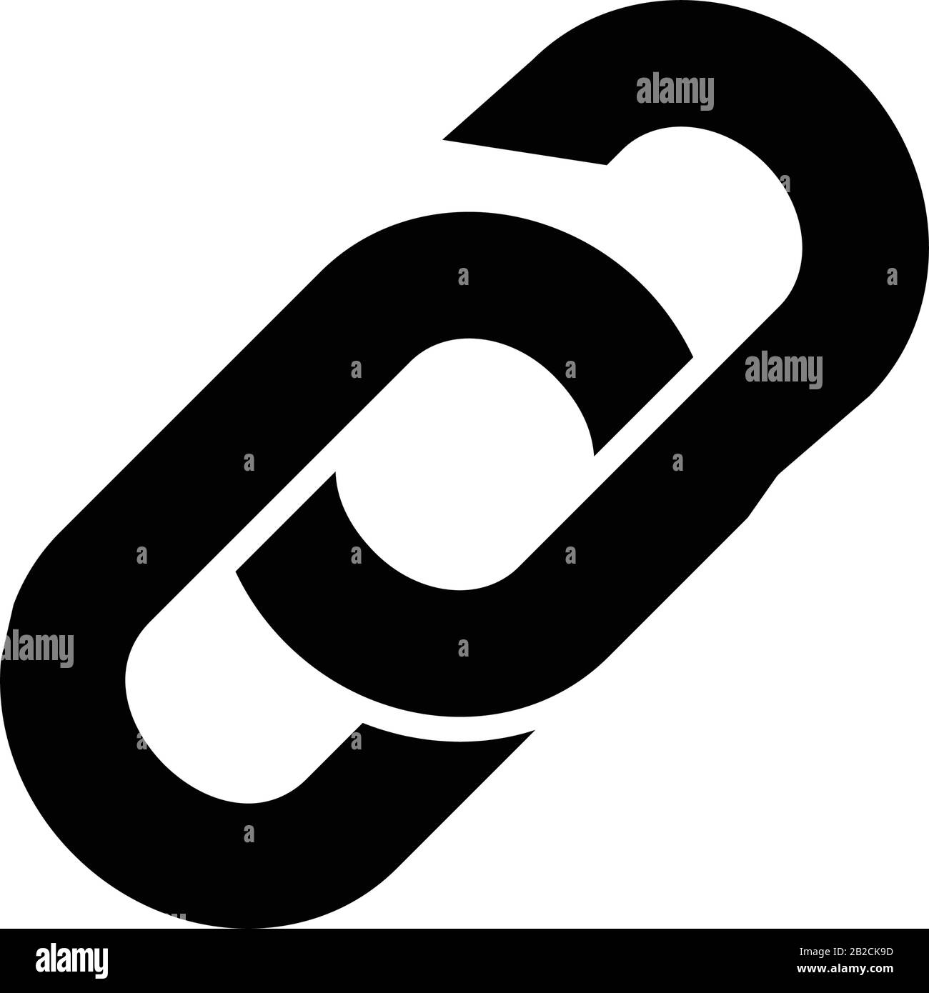Interconnection black icon, concept illustration, vector flat symbol ...