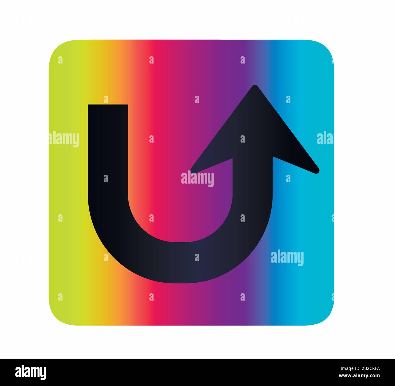 Flat vector up arrow button Stock Vector Image & Art - Alamy