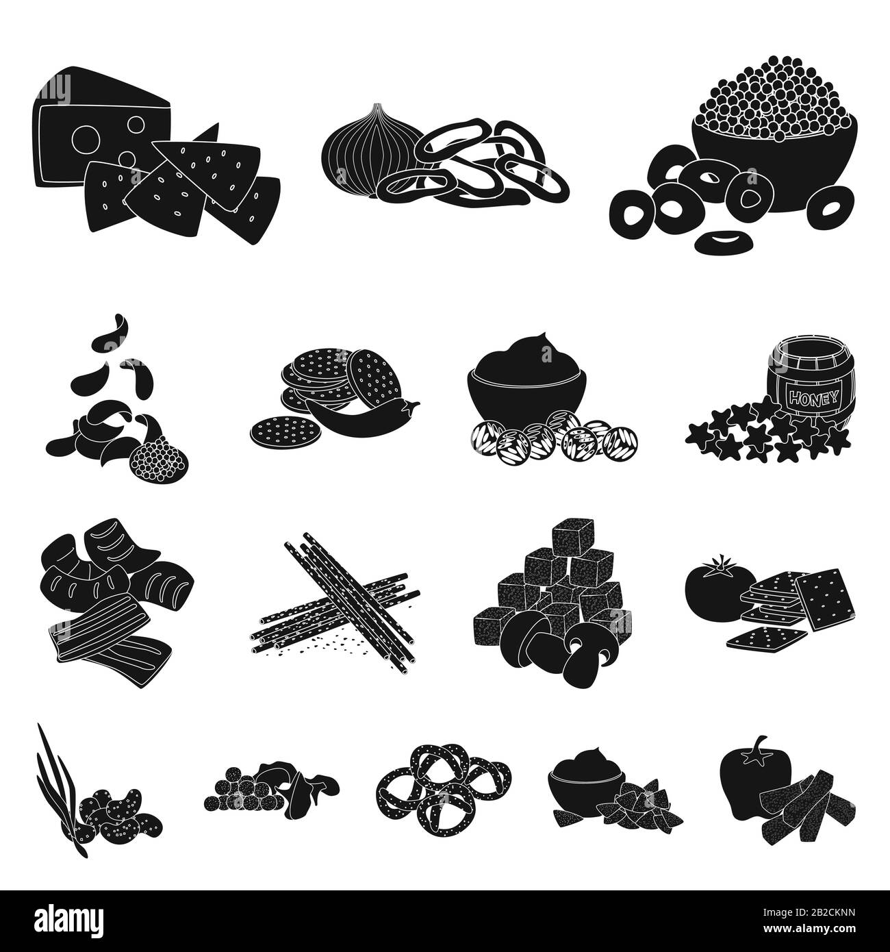Isolated object of ingredient and organic symbol. Set of ingredient and ...