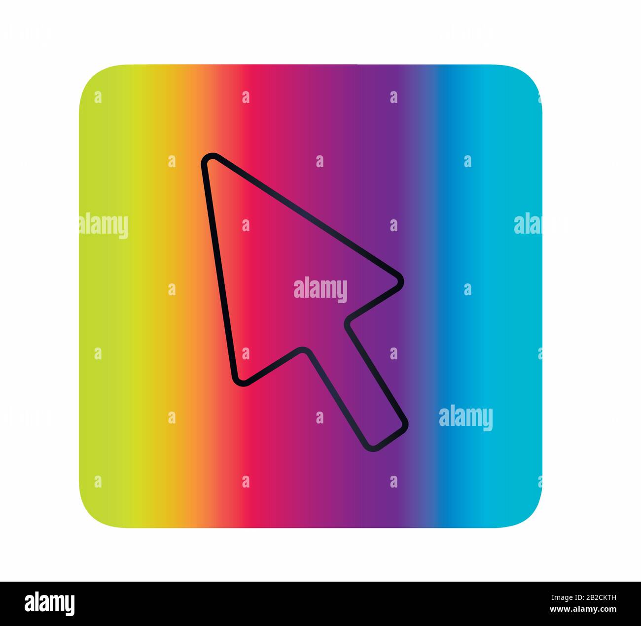 Vector outline arrow icon isolated close up Stock Vector Image & Art ...