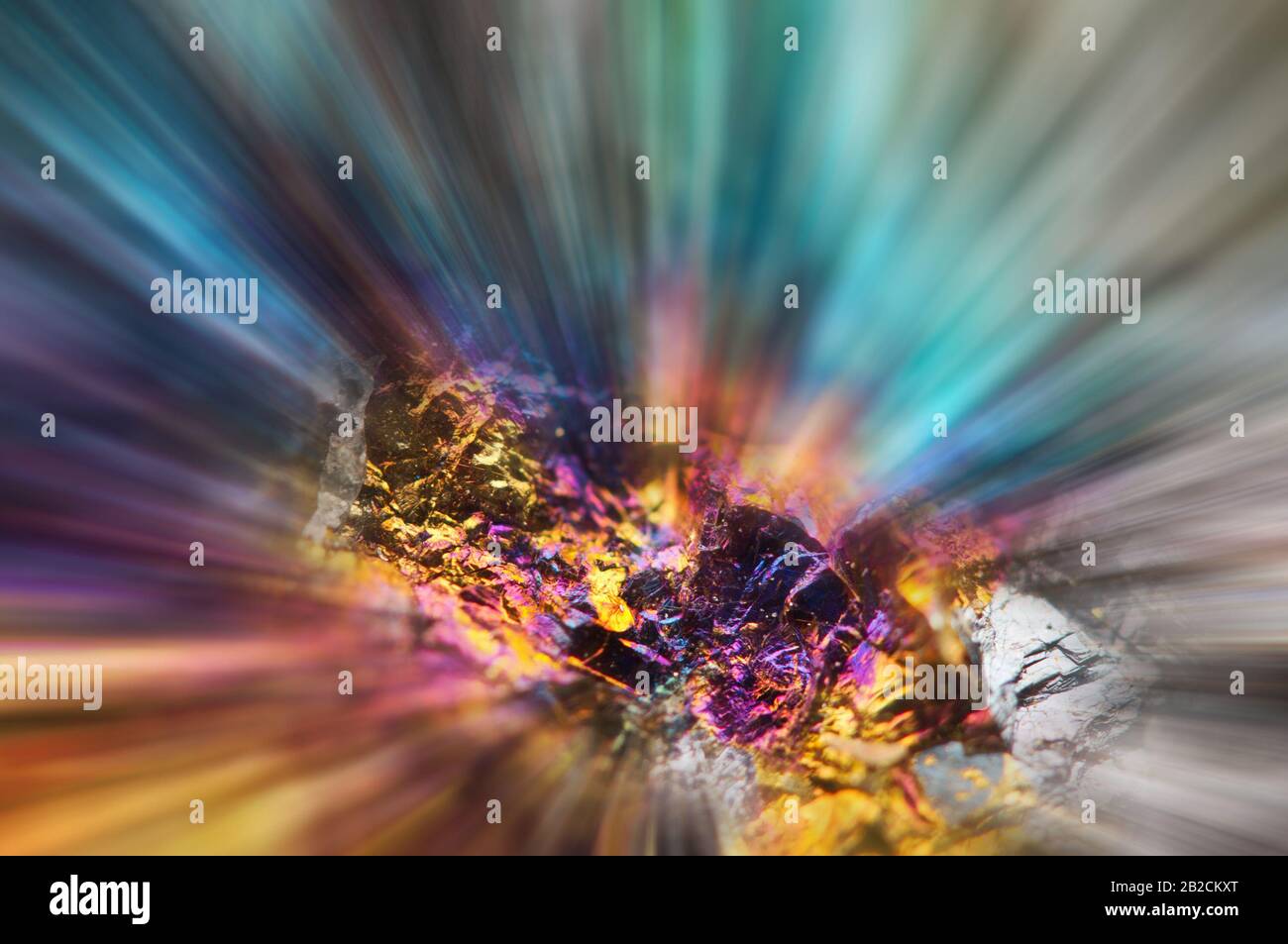 Abstract Fantastic background, magic of a stone from golden metal with ...