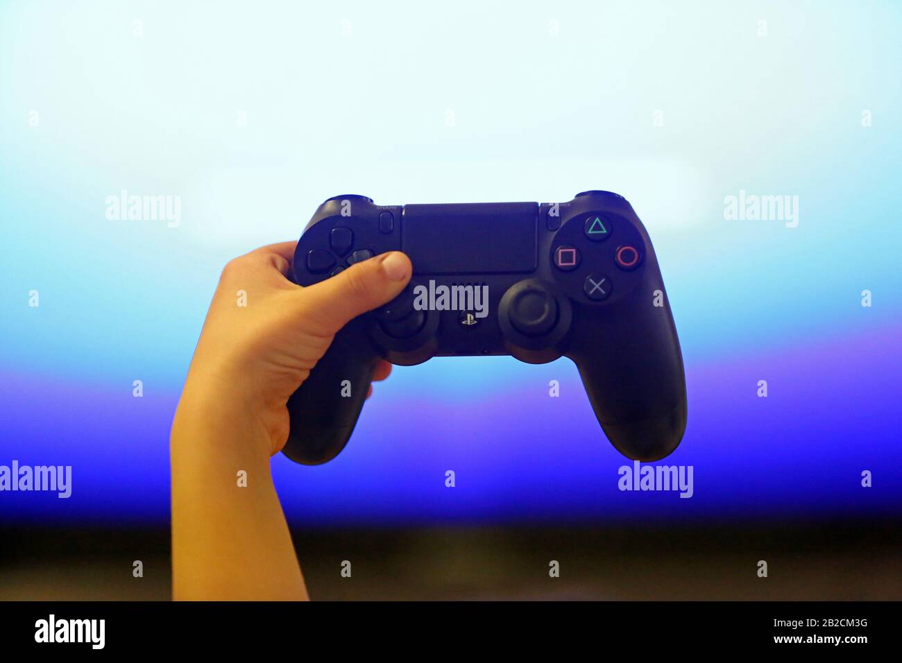 Playstation 4 gaming console Stock Photo - Alamy