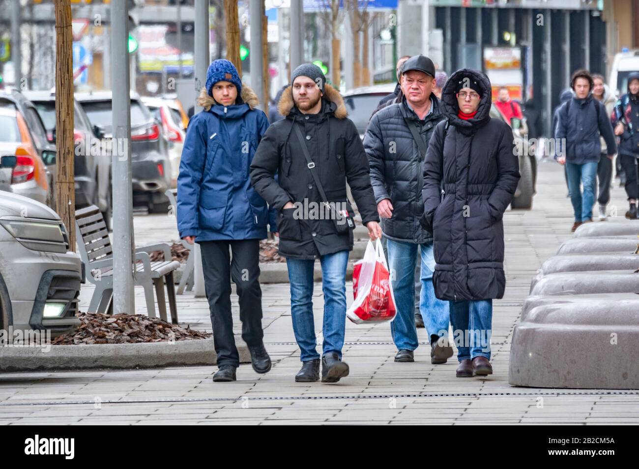 People on the streets of Moscow, Russia Stock Photo - Alamy