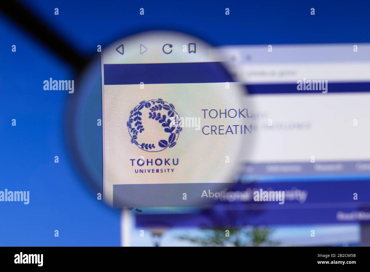 Los Angeles, California, USA - 3 March 2020: Tohoku University website ...