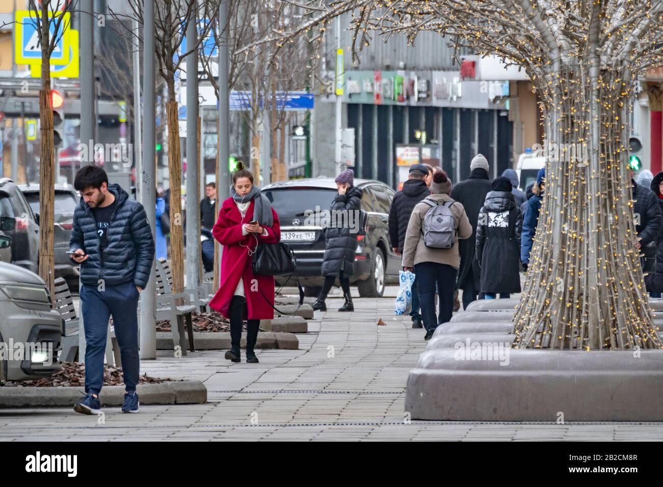 People on the streets of Moscow, Russia Stock Photo - Alamy