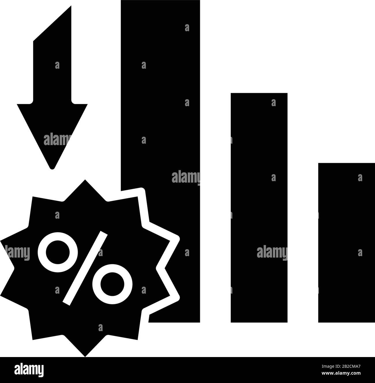Interest rates falling Stock Vector Images - Alamy