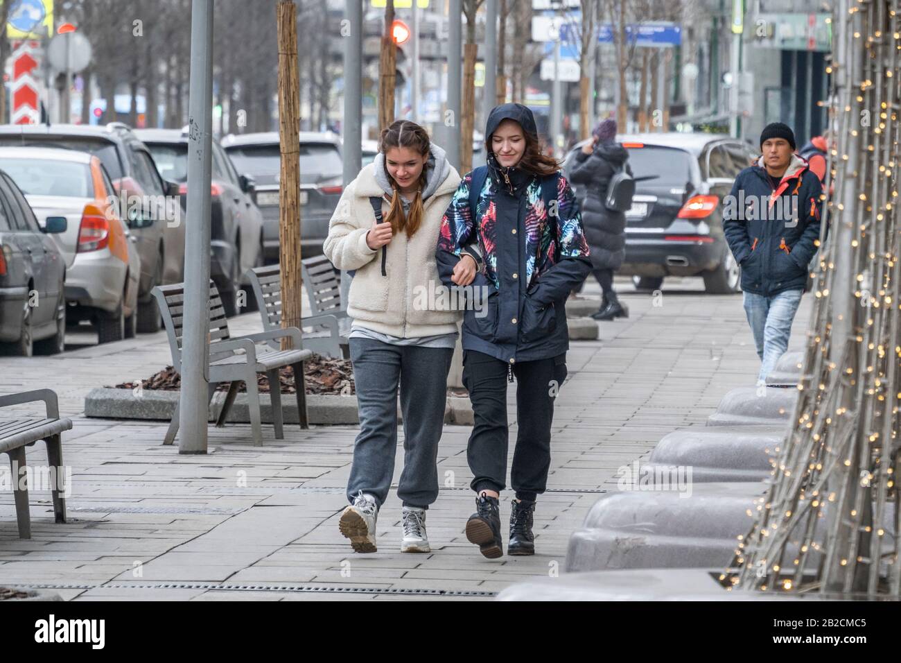 People on the streets of Moscow, Russia Stock Photo - Alamy