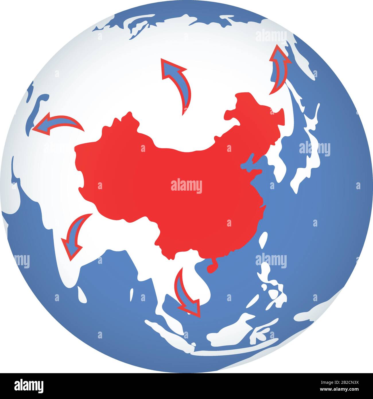 Disease spreading map Cut Out Stock Images & Pictures - Alamy